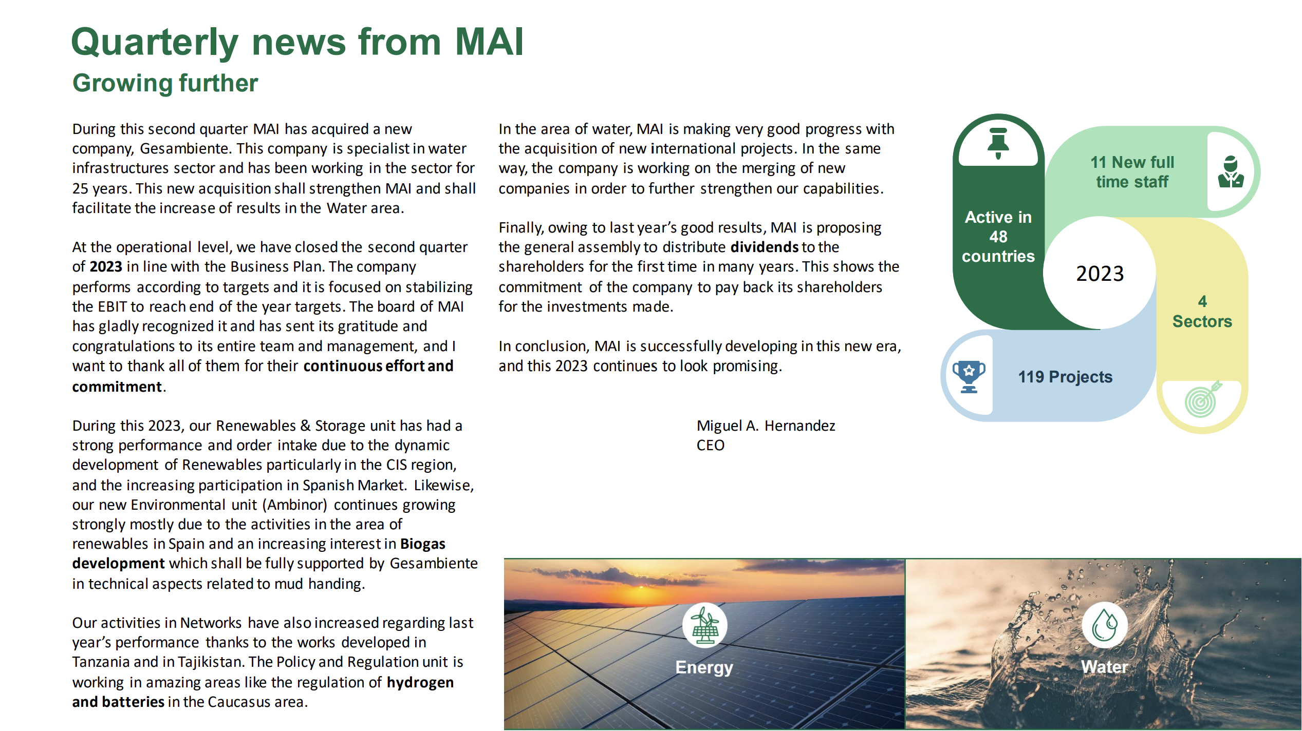 Quarterly News from MAI Group! - MAI Group Quarterly News from MAI Group! - MAI Group