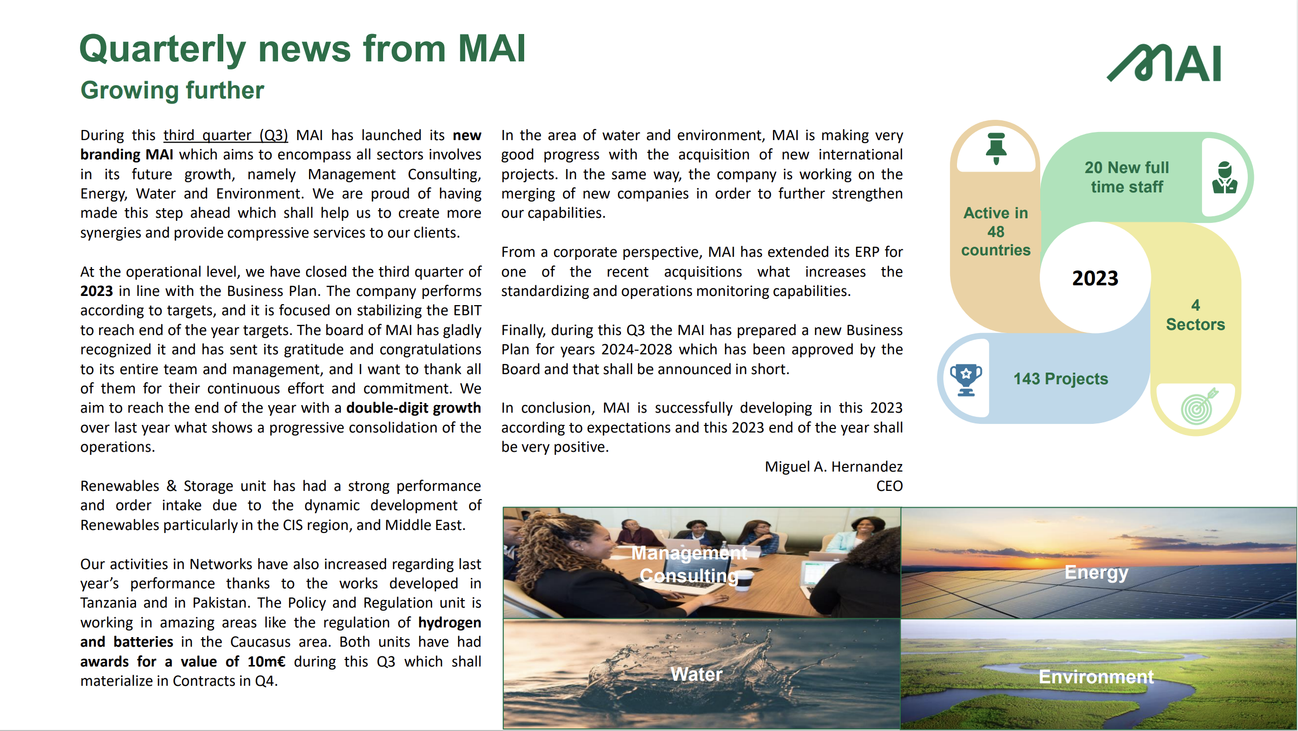 Quarterly News from MAI Group! - MAI Group