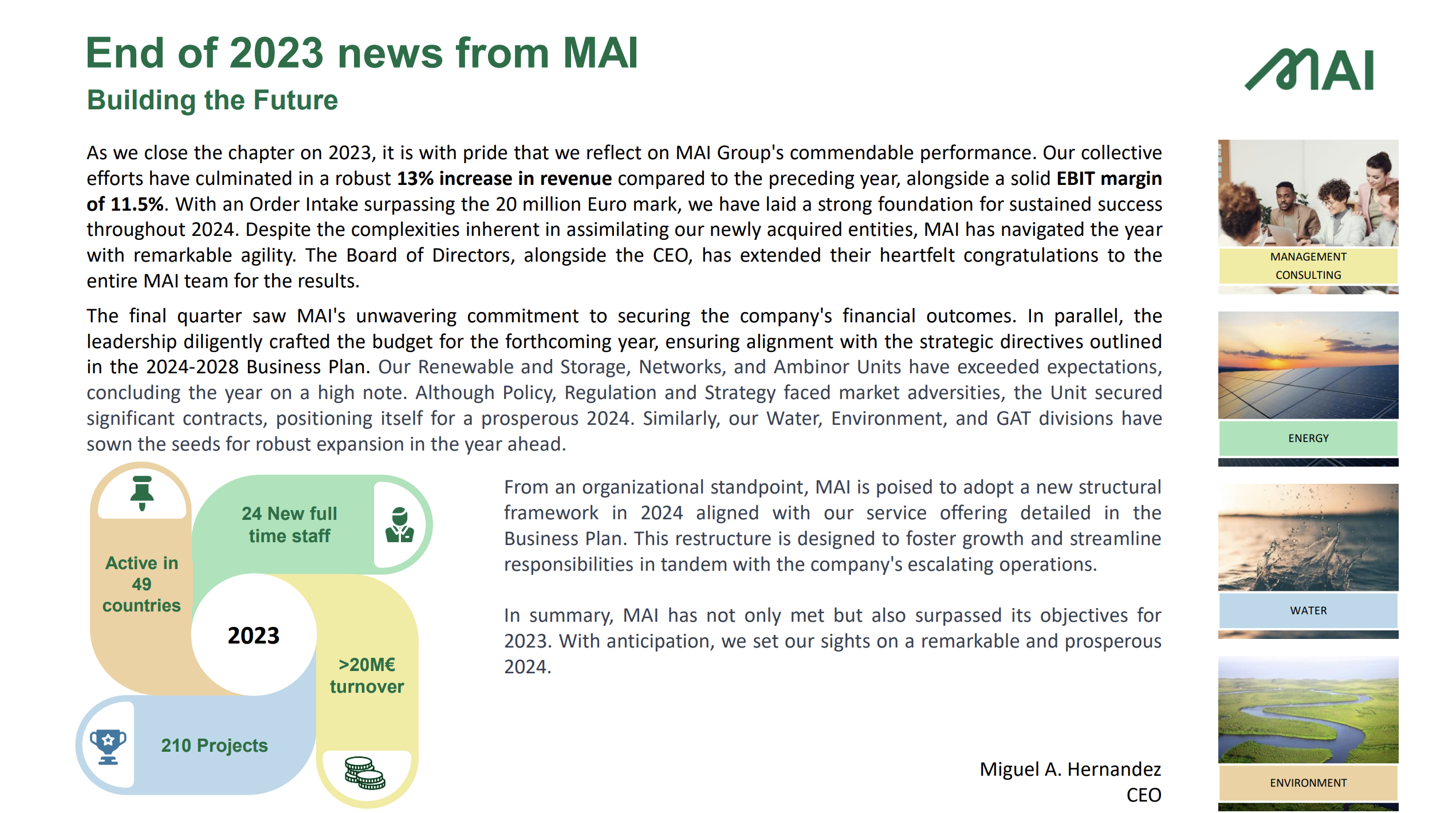 End of 2023 news from MAI! - MAI Group